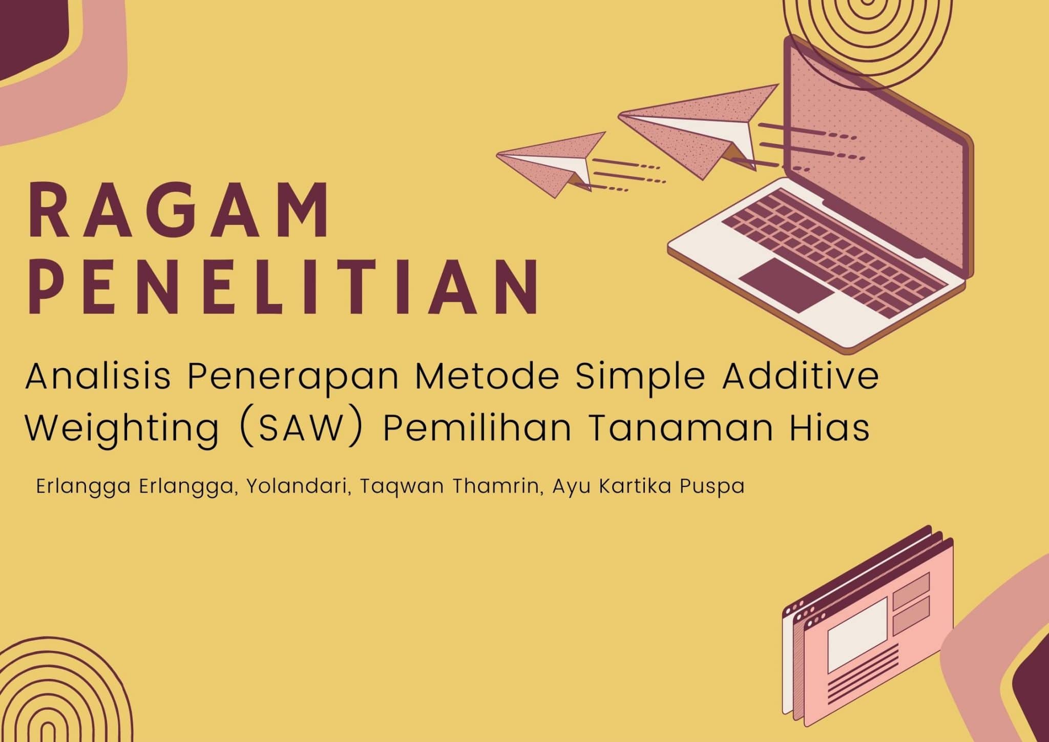 Ragam Penelitian : Analisis Penerapan Metode Simple Additive Weighting ...